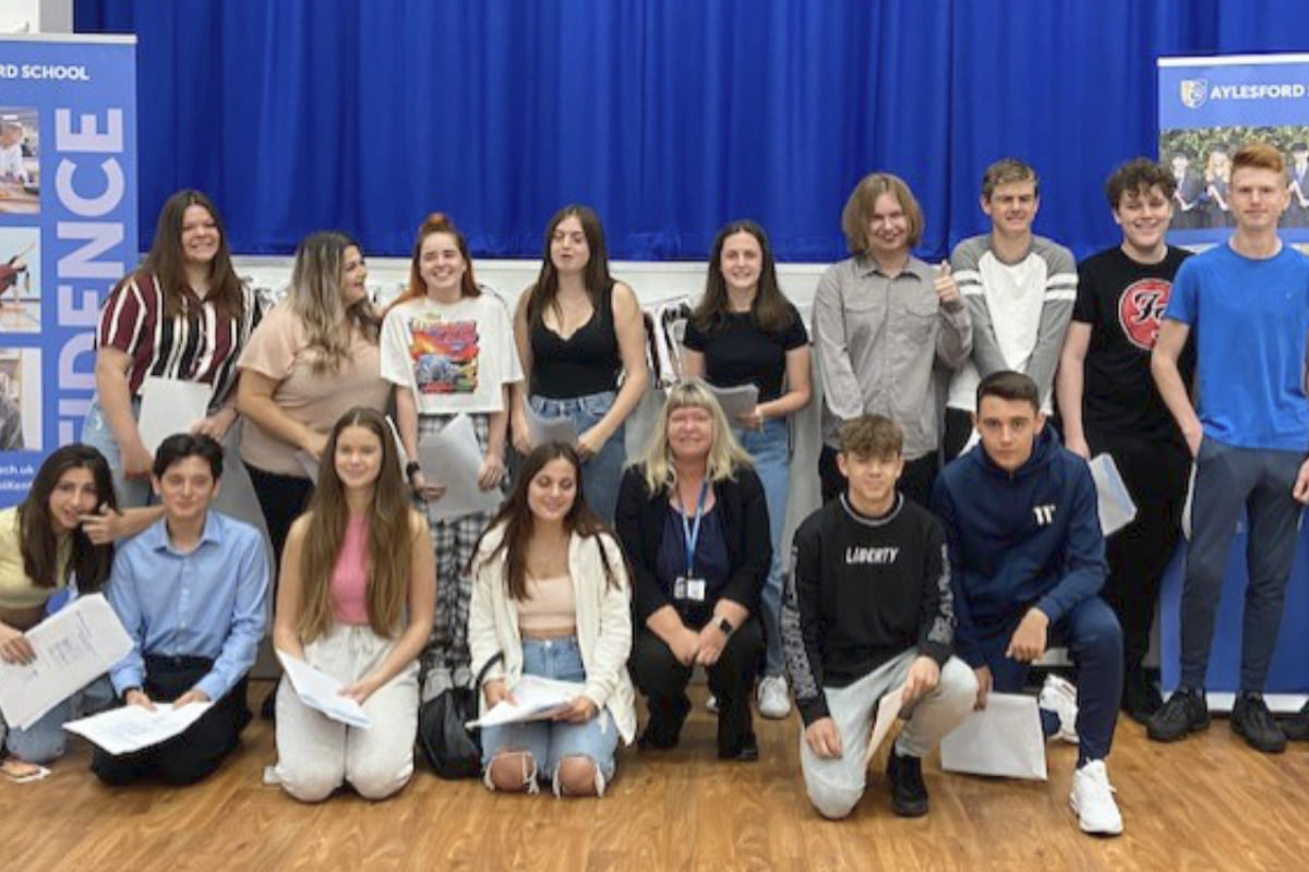 Celebrating GCSE success and achievements | Aylesford School, Kent